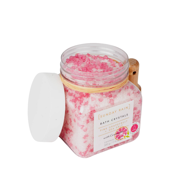 Sunday Rain - Pink Grapefruit & Sea Salt Bath Crystals – BPerfect ...